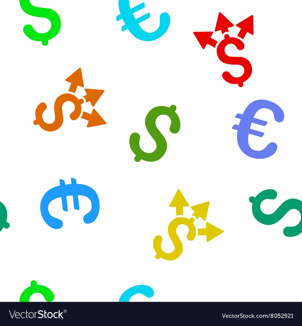 Split payment seamless flat pattern Royalty Free Vector