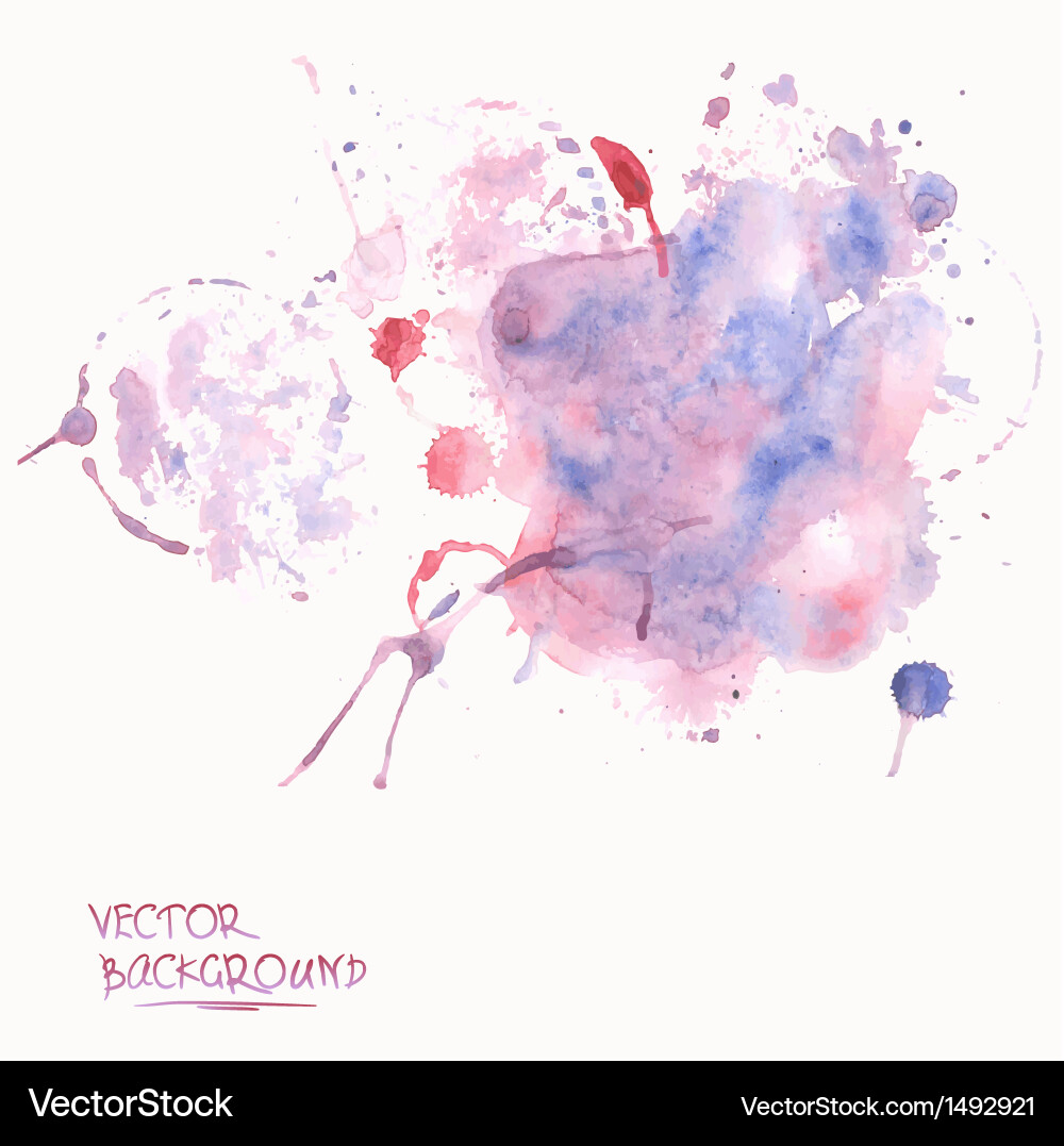 Watercolor abstract background Royalty Free Vector Image