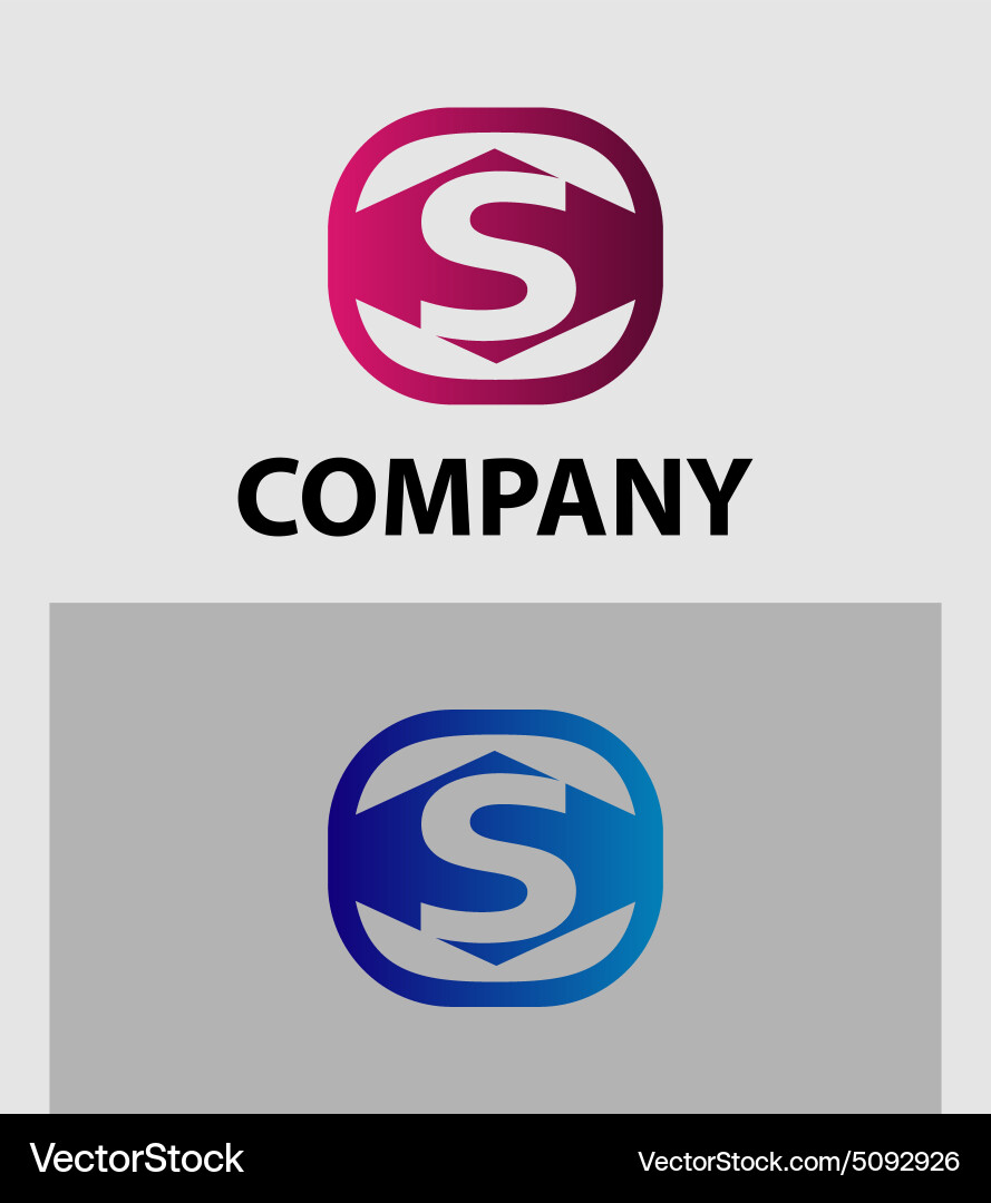 An attractive letter s logo symbol Royalty Free Vector Image