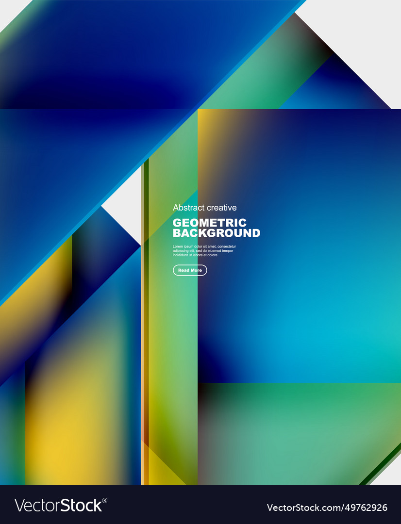 Gradient triangles abstract background Royalty Free Vector