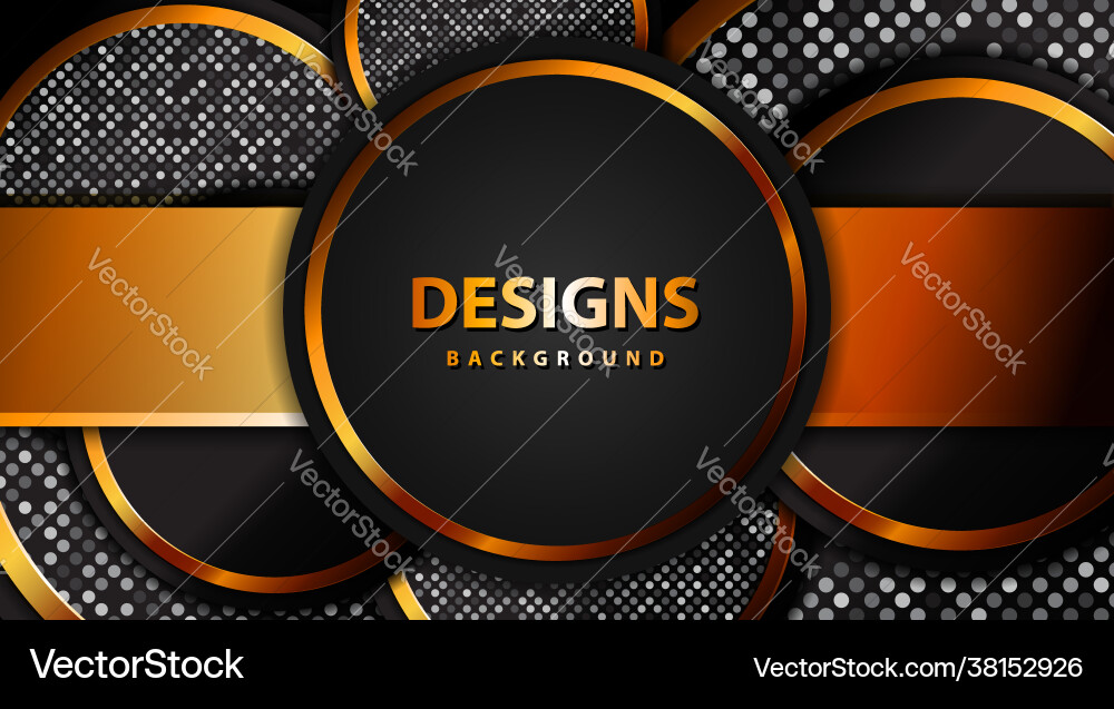 Modern luxury gold banner with glitter abstract Vector Image