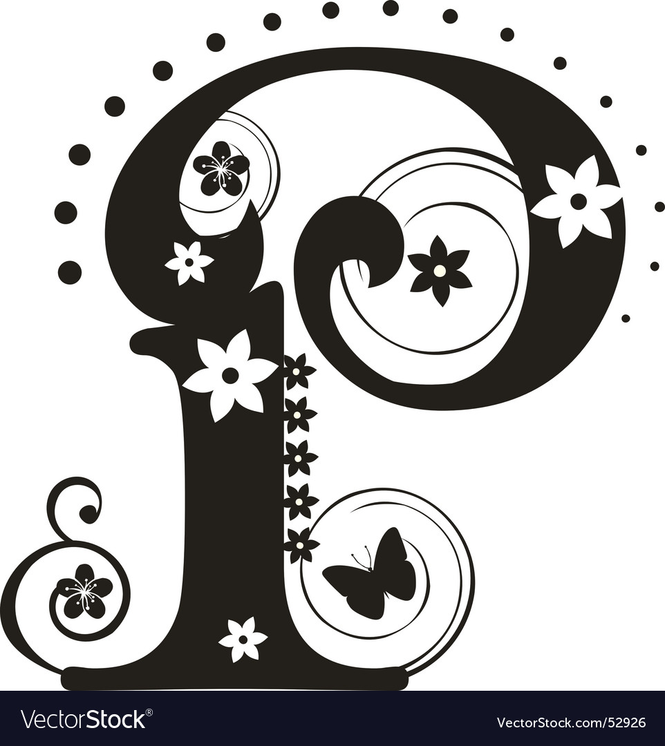 P Royalty Free Vector Image - VectorStock