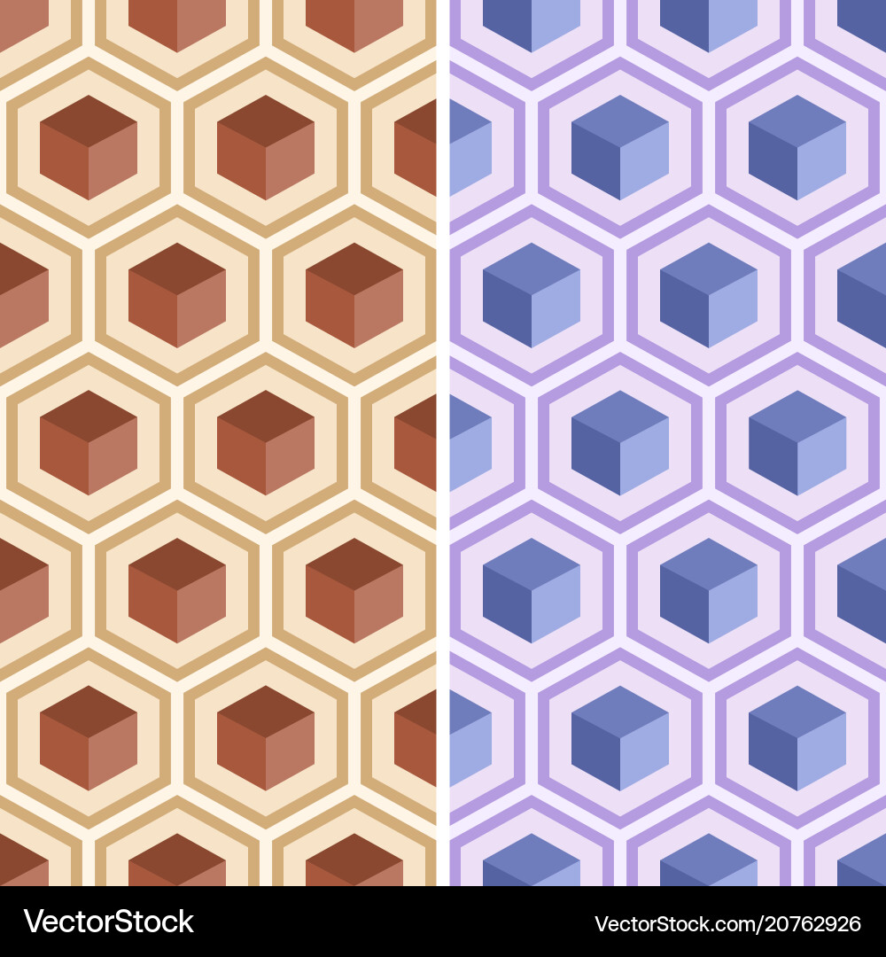 Seamless geometric abstract pattern of colorful Vector Image