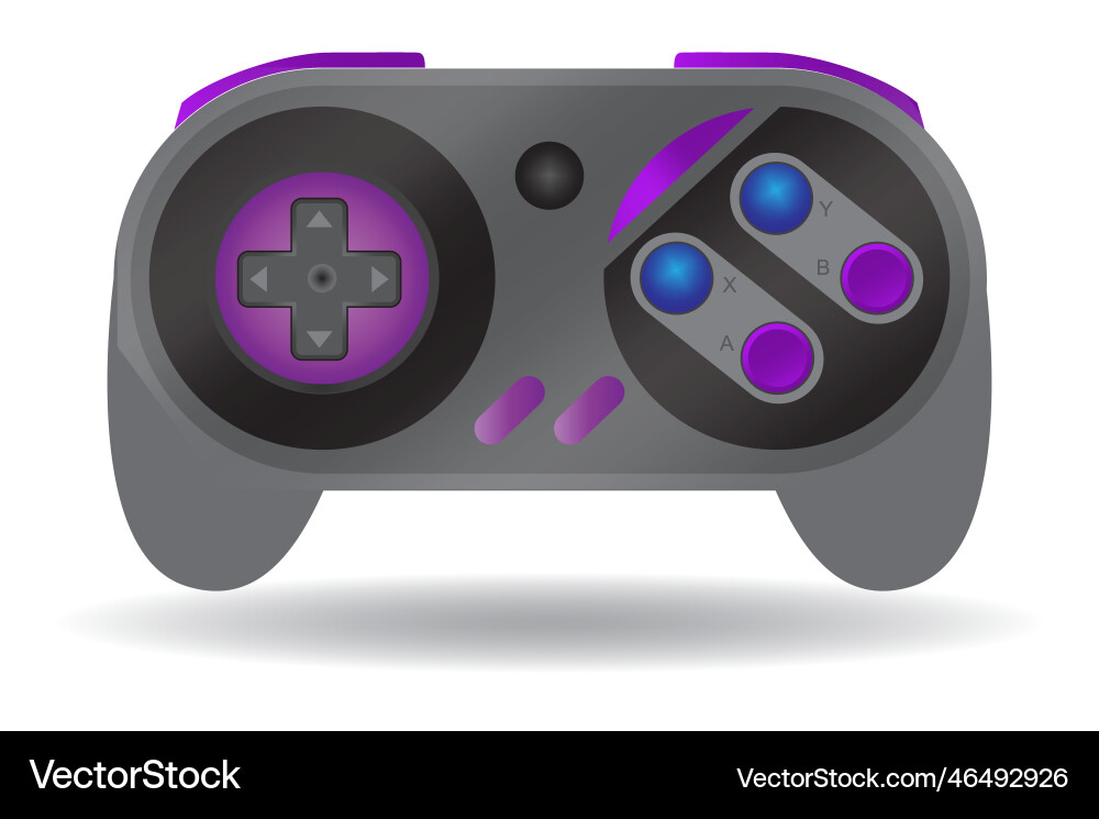 Set of gamepads console retro for pc games Vector Image
