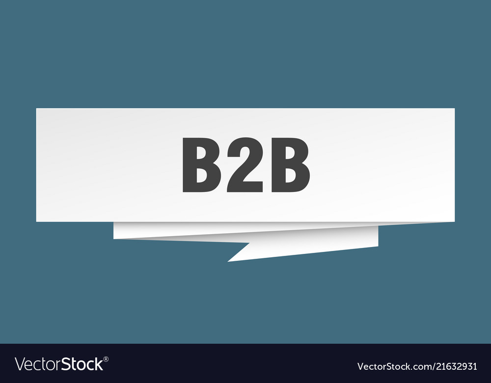B2b Royalty Free Vector Image - VectorStock