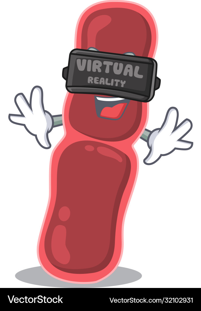 Cartoon design style bacillus bacteria Royalty Free Vector