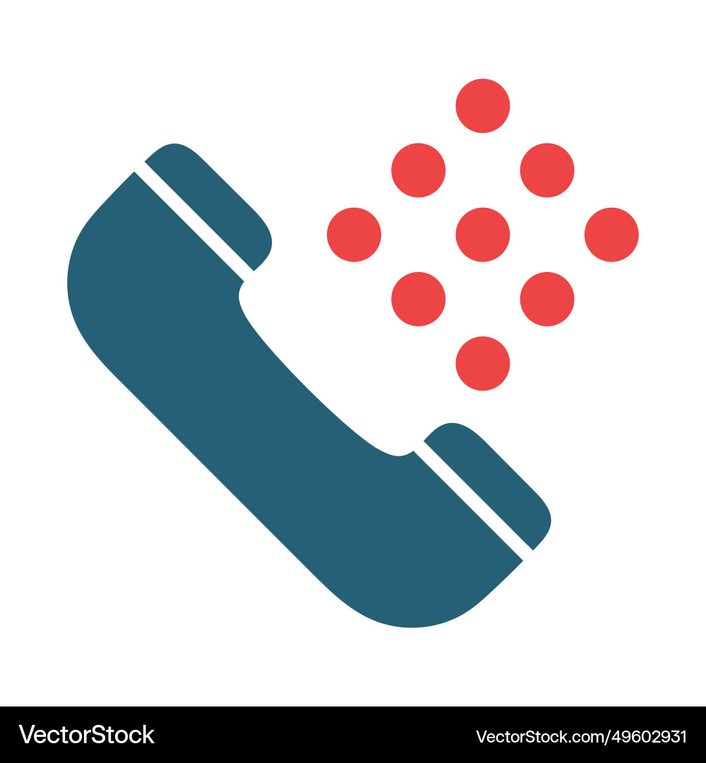 Dial glyph two color icons for personal Royalty Free Vector