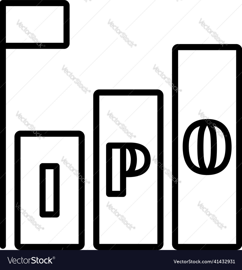 Ipo icon Royalty Free Vector Image - VectorStock