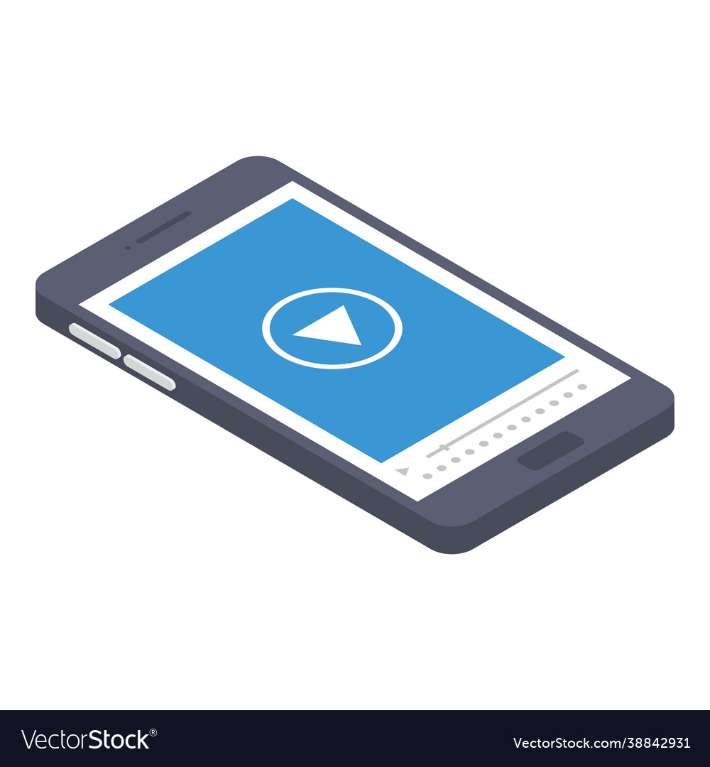 Mobile video tutorial Royalty Free Vector Image