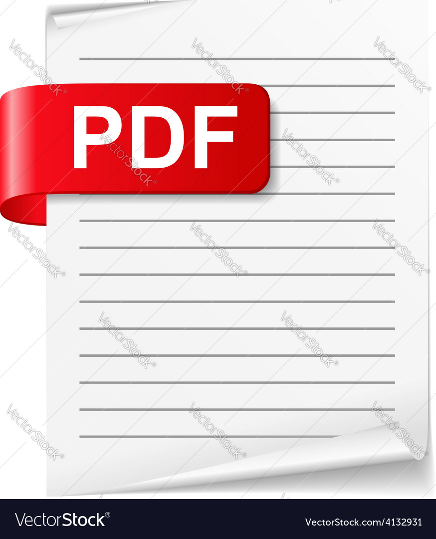 PDF File Royalty Free Vector Image - VectorStock