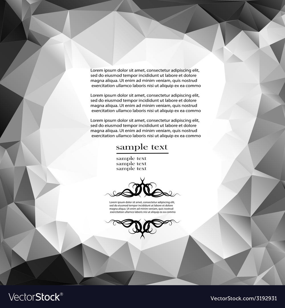 Polygonal pattern Royalty Free Vector Image - VectorStock
