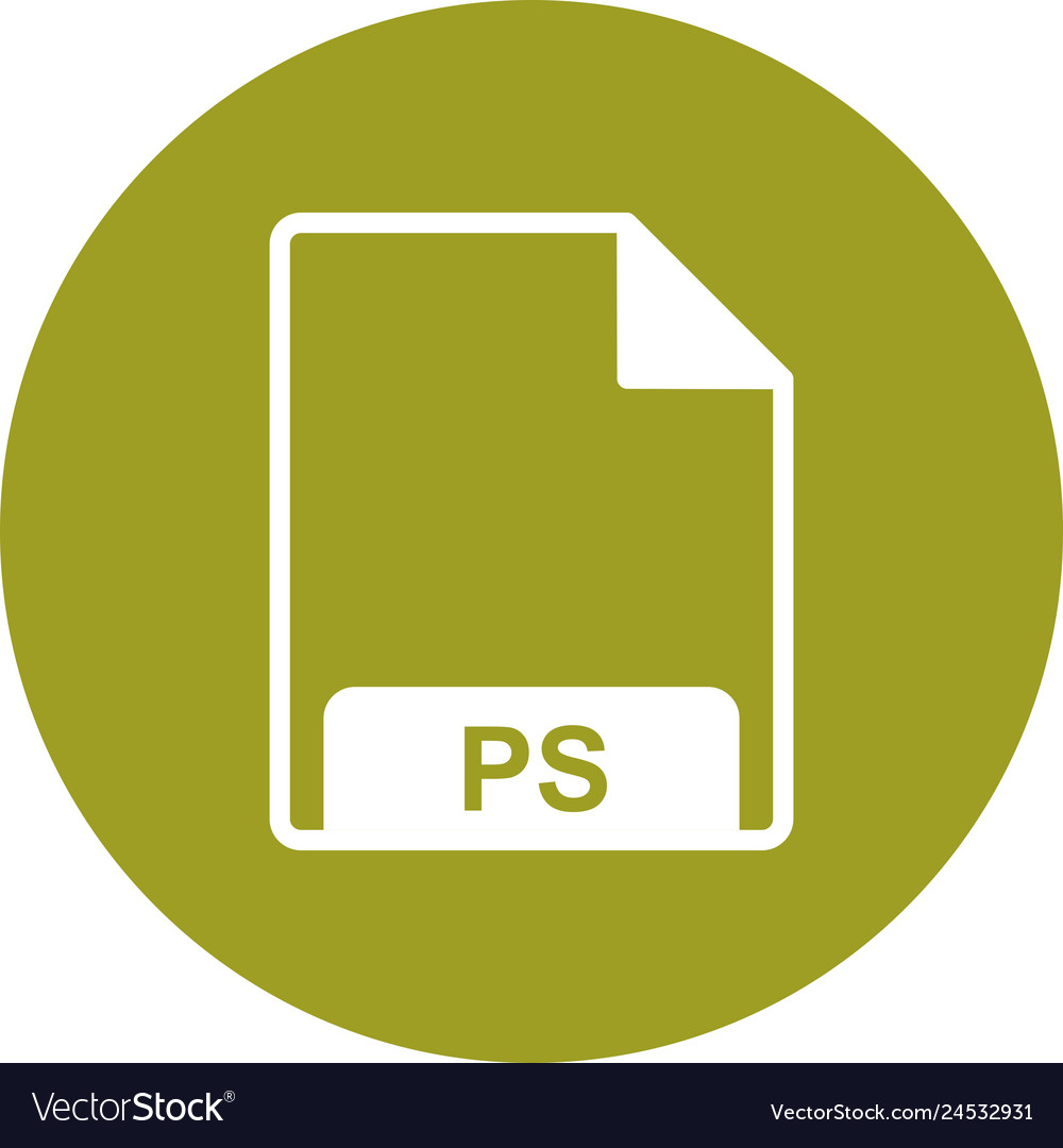 Ps icon Royalty Free Vector Image - VectorStock