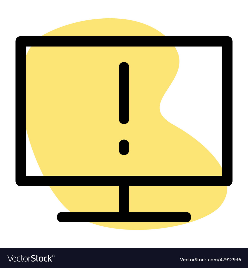 Alert warning indication in system Royalty Free Vector Image