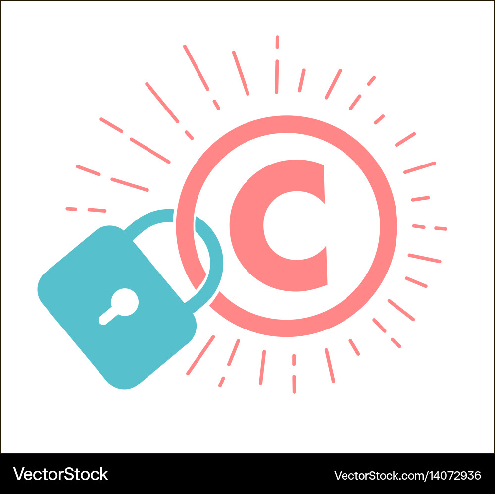 Concept of protection copyright Royalty Free Vector Image