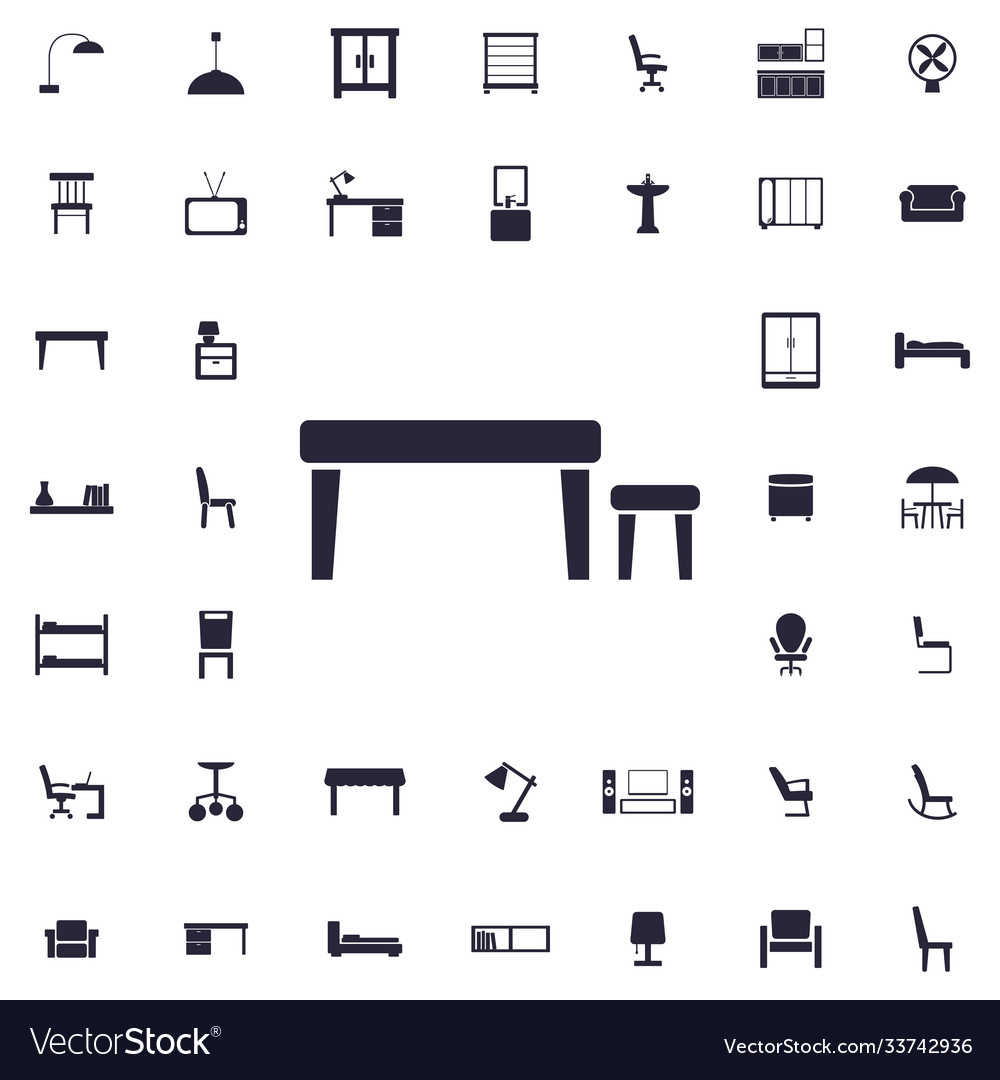 Table icon Royalty Free Vector Image - VectorStock