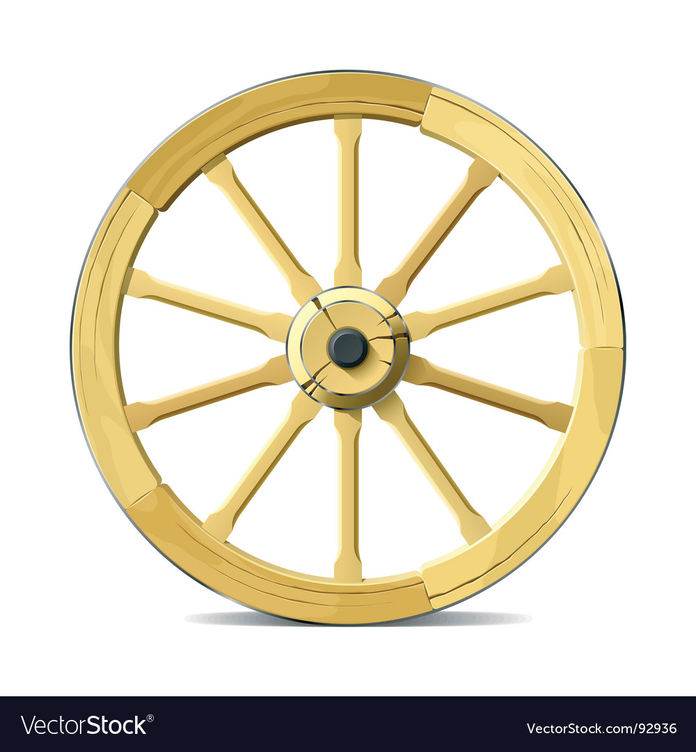 Wagon wheel Royalty Free Vector Image - VectorStock