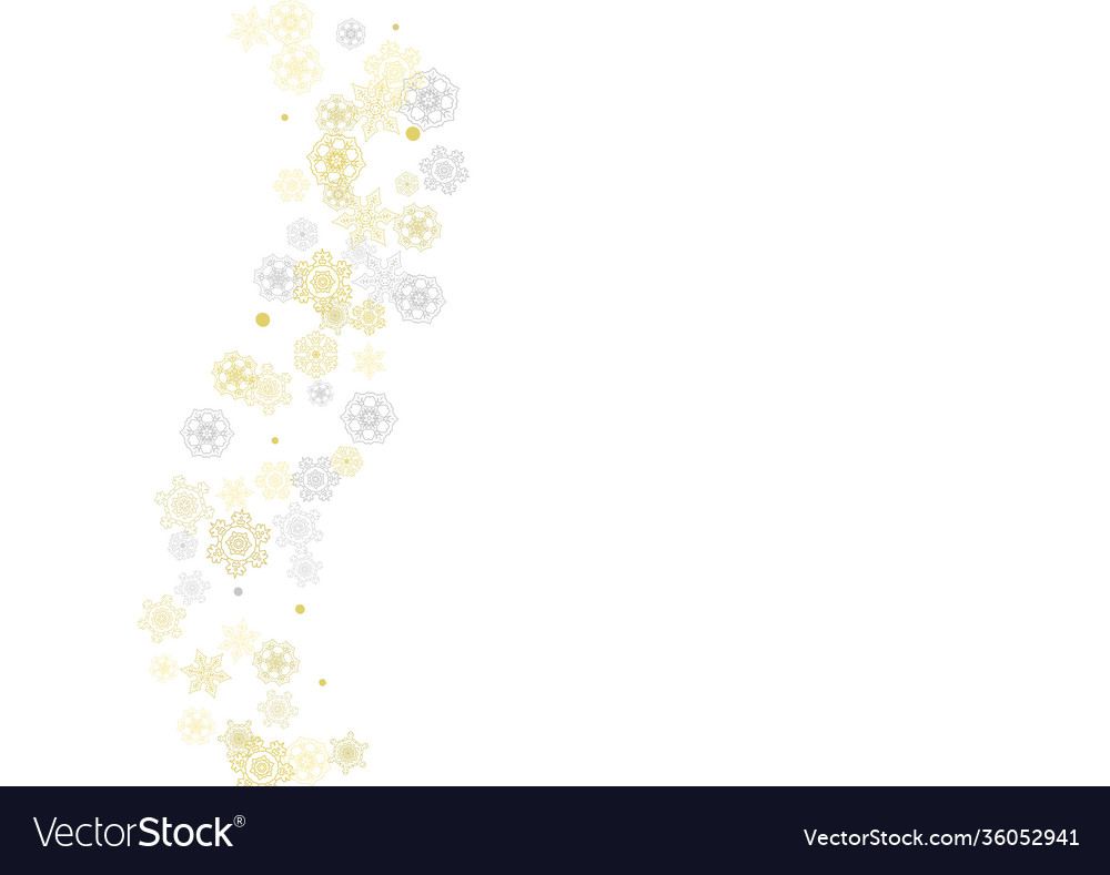 Christmas and new year snowflakes Royalty Free Vector Image