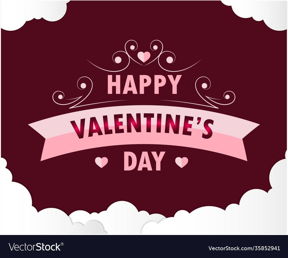 Happy valentines day romantic holidays Royalty Free Vector