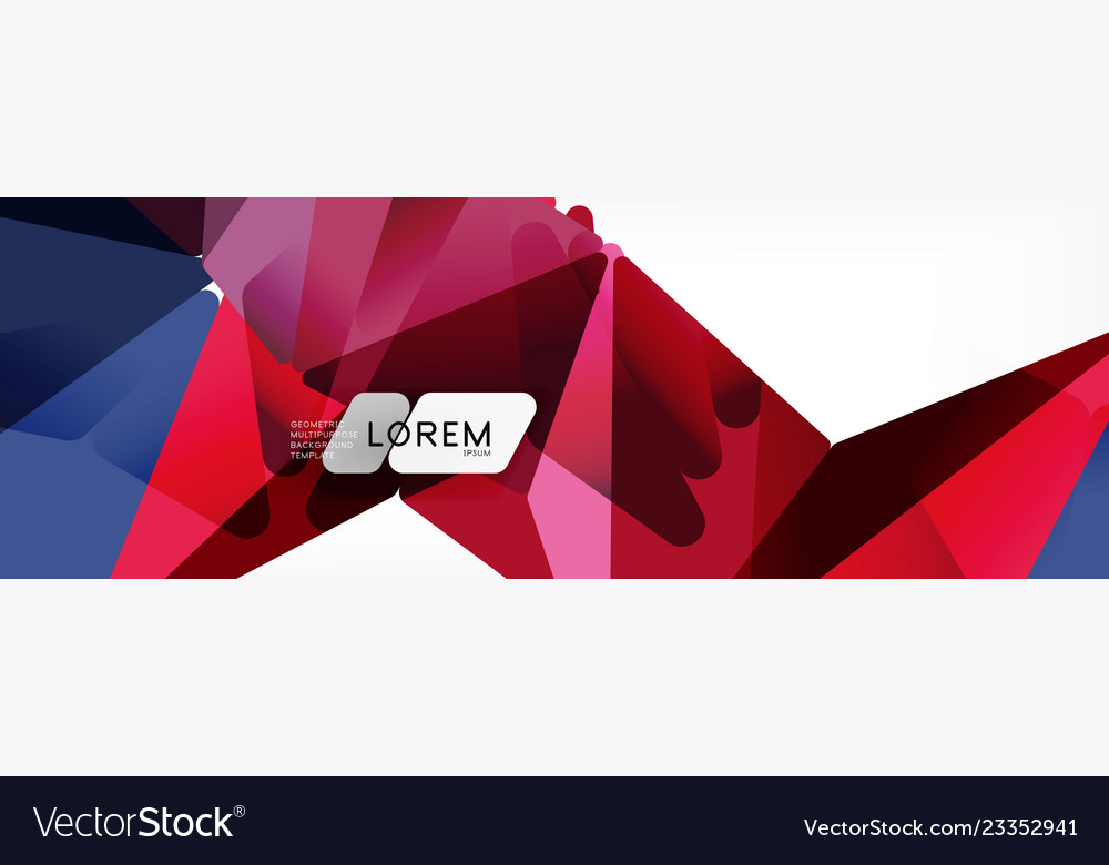 Science background abstract triangle pattern Vector Image