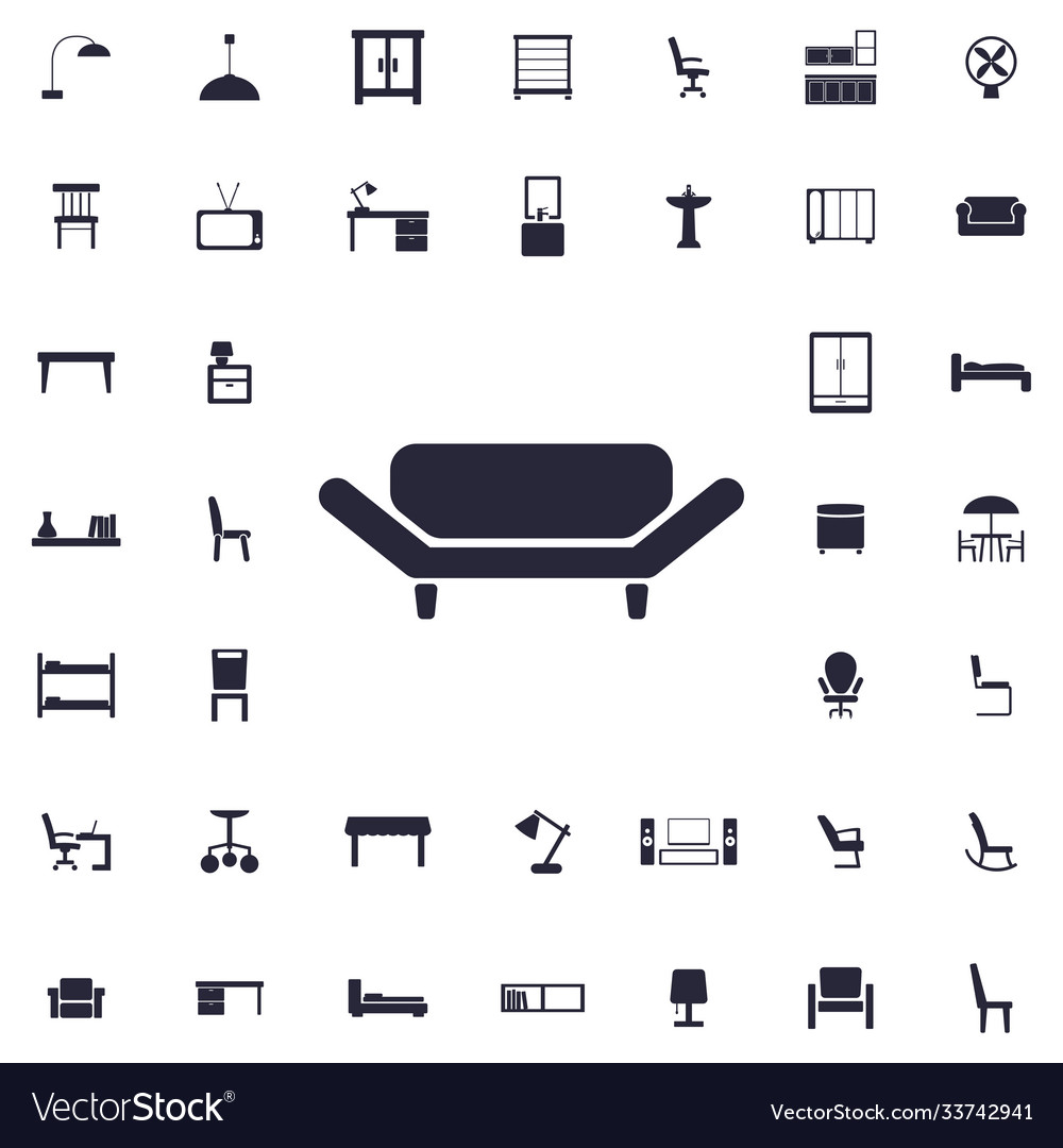 Sofa icon Royalty Free Vector Image - VectorStock