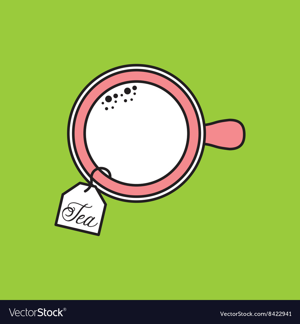 Tea time design Royalty Free Vector Image - VectorStock