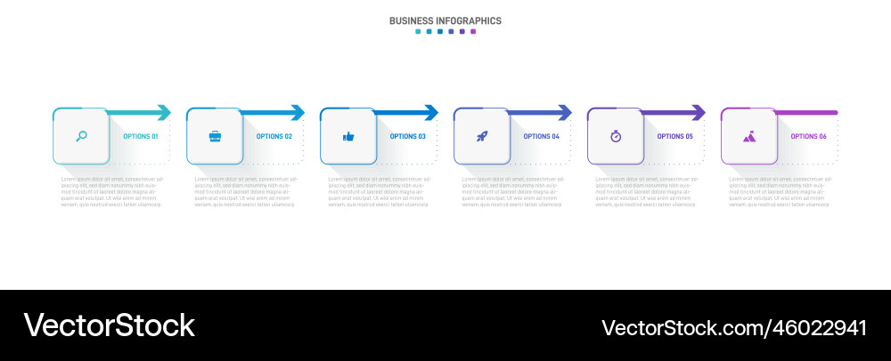 Timeline infographic with infochart modern Vector Image