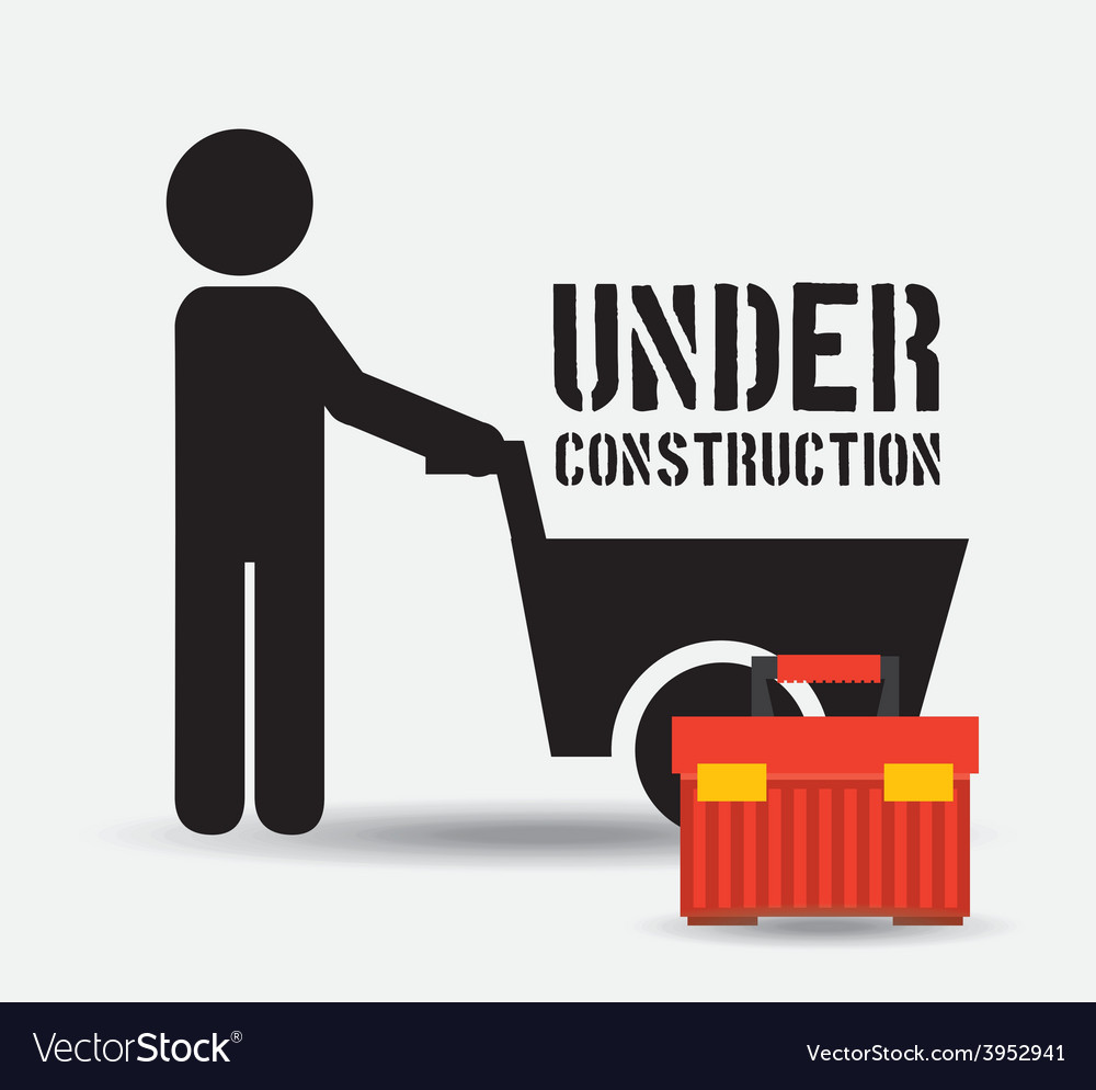 Under construction Royalty Free Vector Image - VectorStock