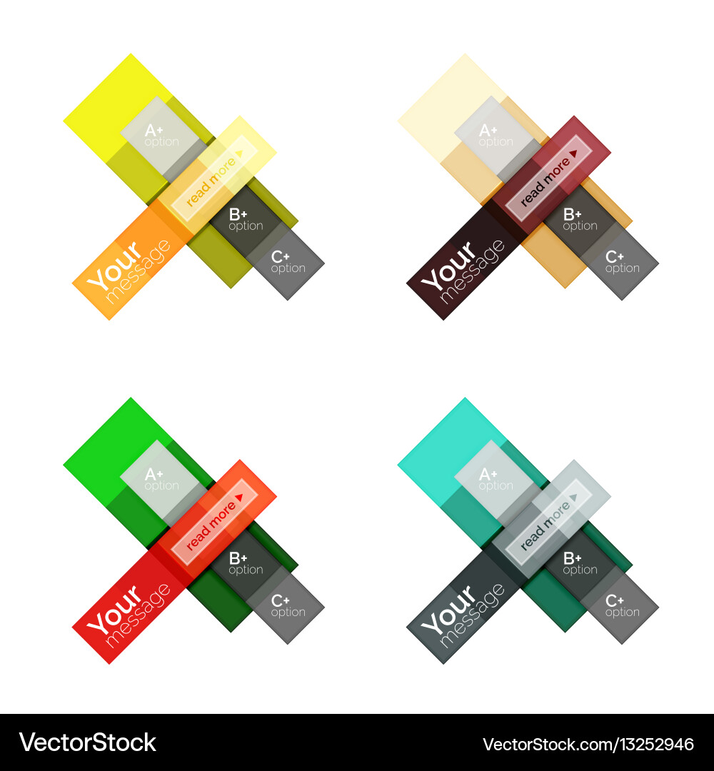 Color stripes infographics templates Royalty Free Vector