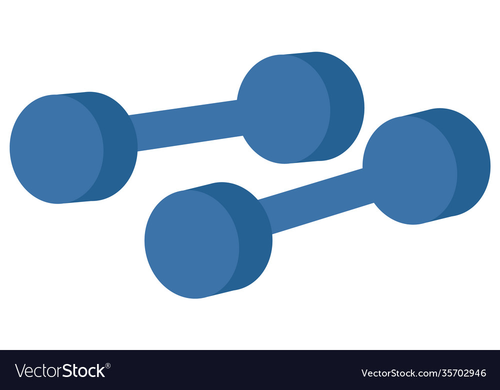 Dumbbells icon cartoon Royalty Free Vector Image