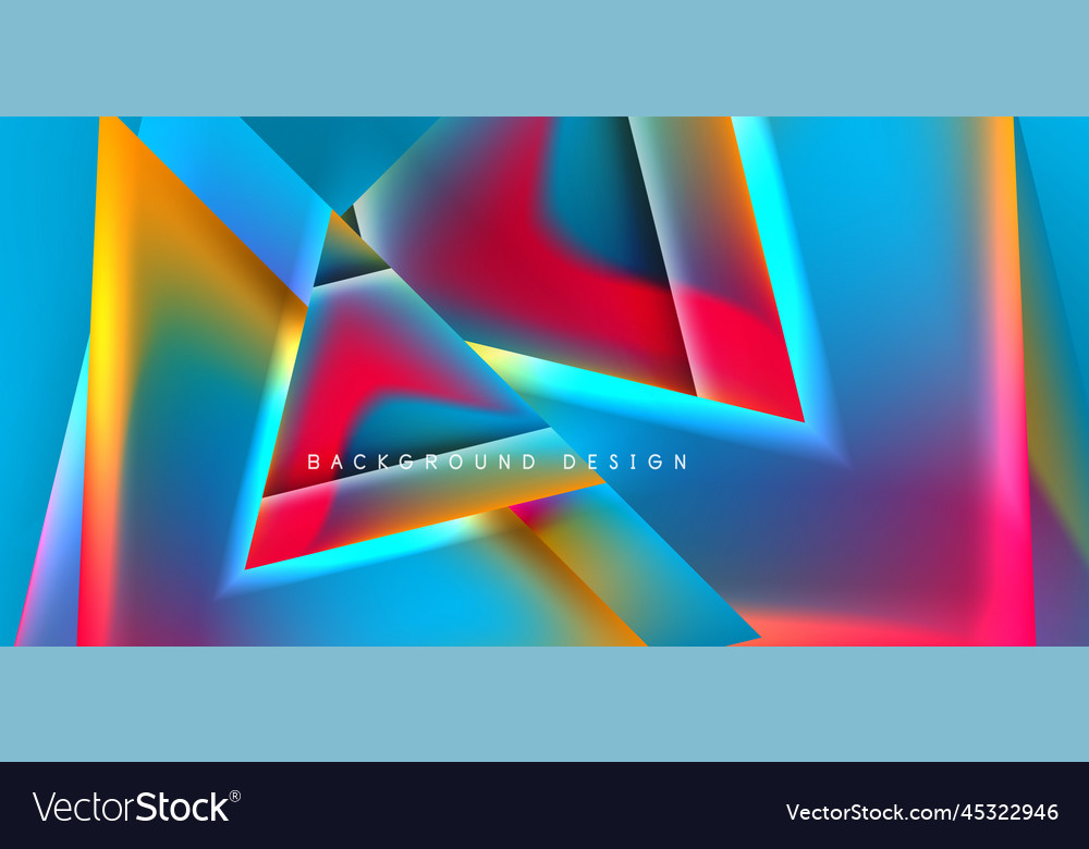 Futuristic triangle abstract background Royalty Free Vector