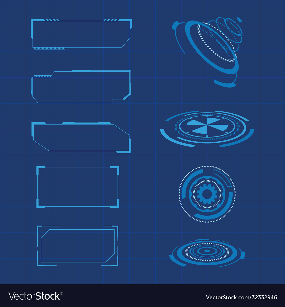 Futuristic user interface Royalty Free Vector Image