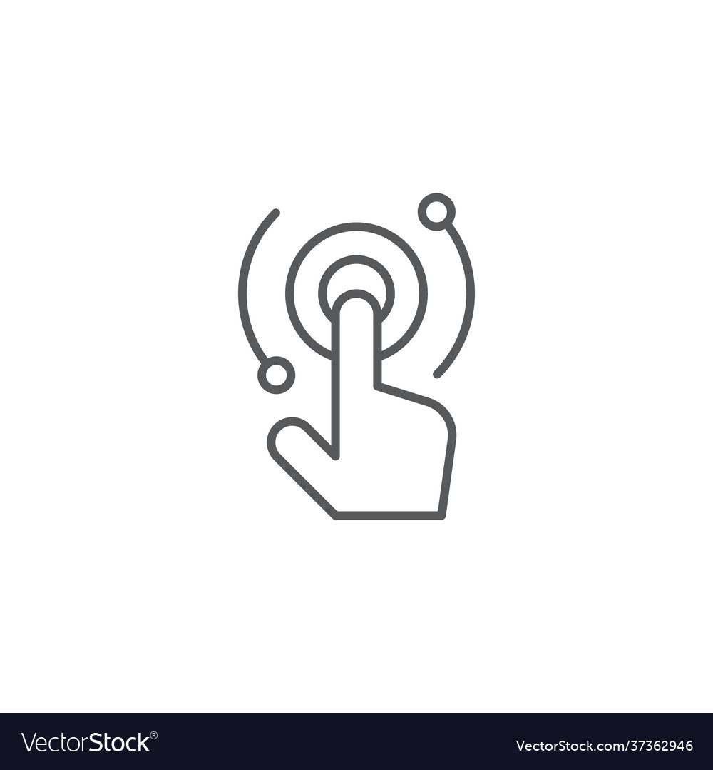 Interactive interface solid icon pictograph Vector Image