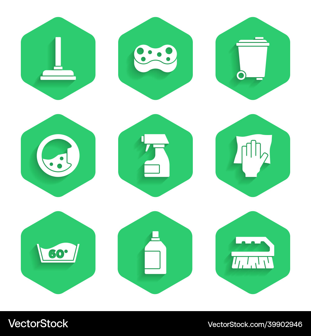 Set cleaning spray bottle bottle for cleaning Vector Image