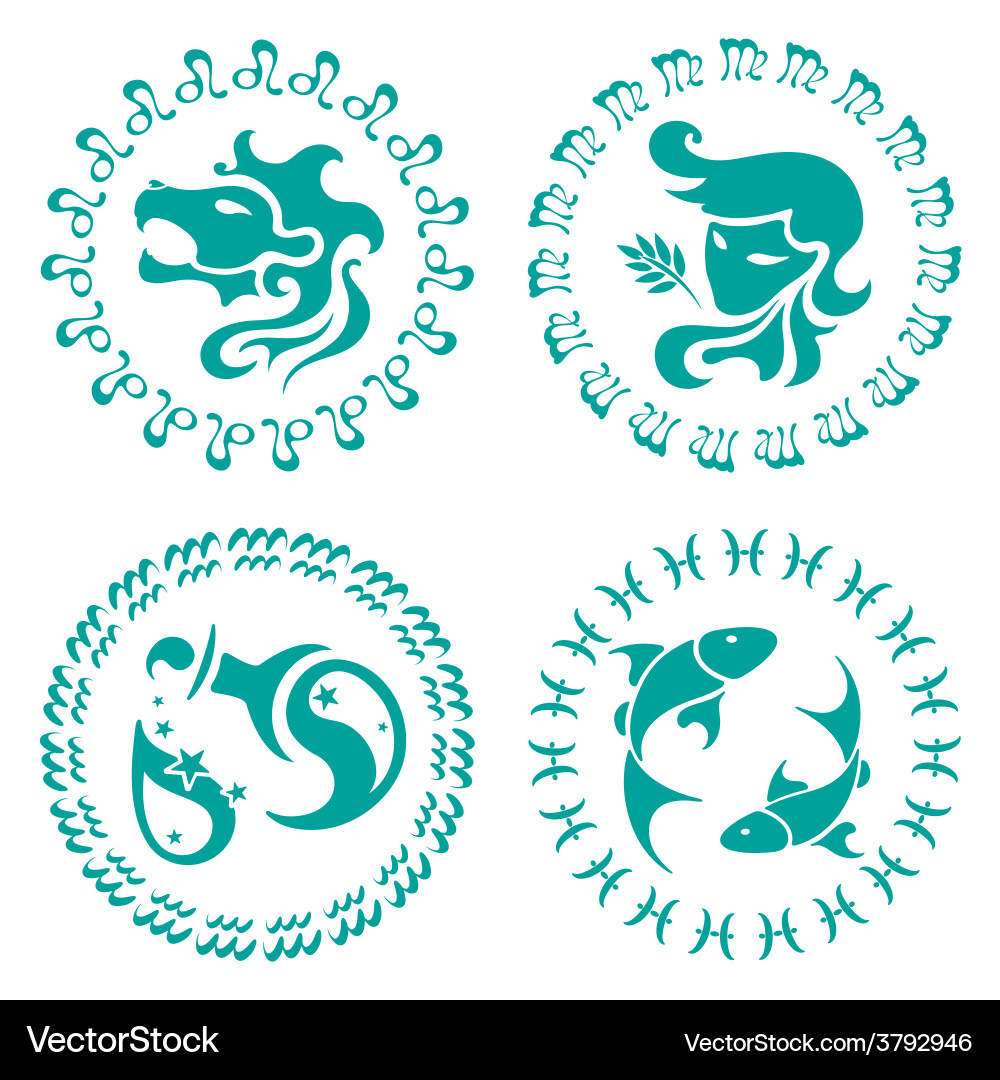 Signs of the zodiac Royalty Free Vector Image - VectorStock