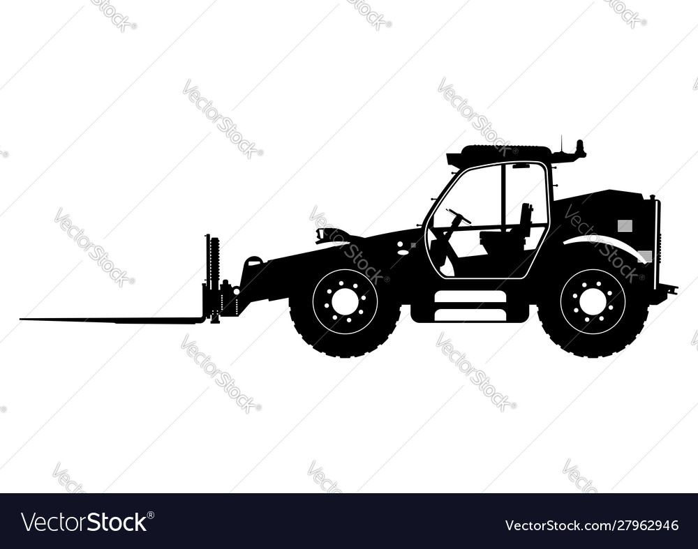 Telescopic handler Royalty Free Vector Image - VectorStock