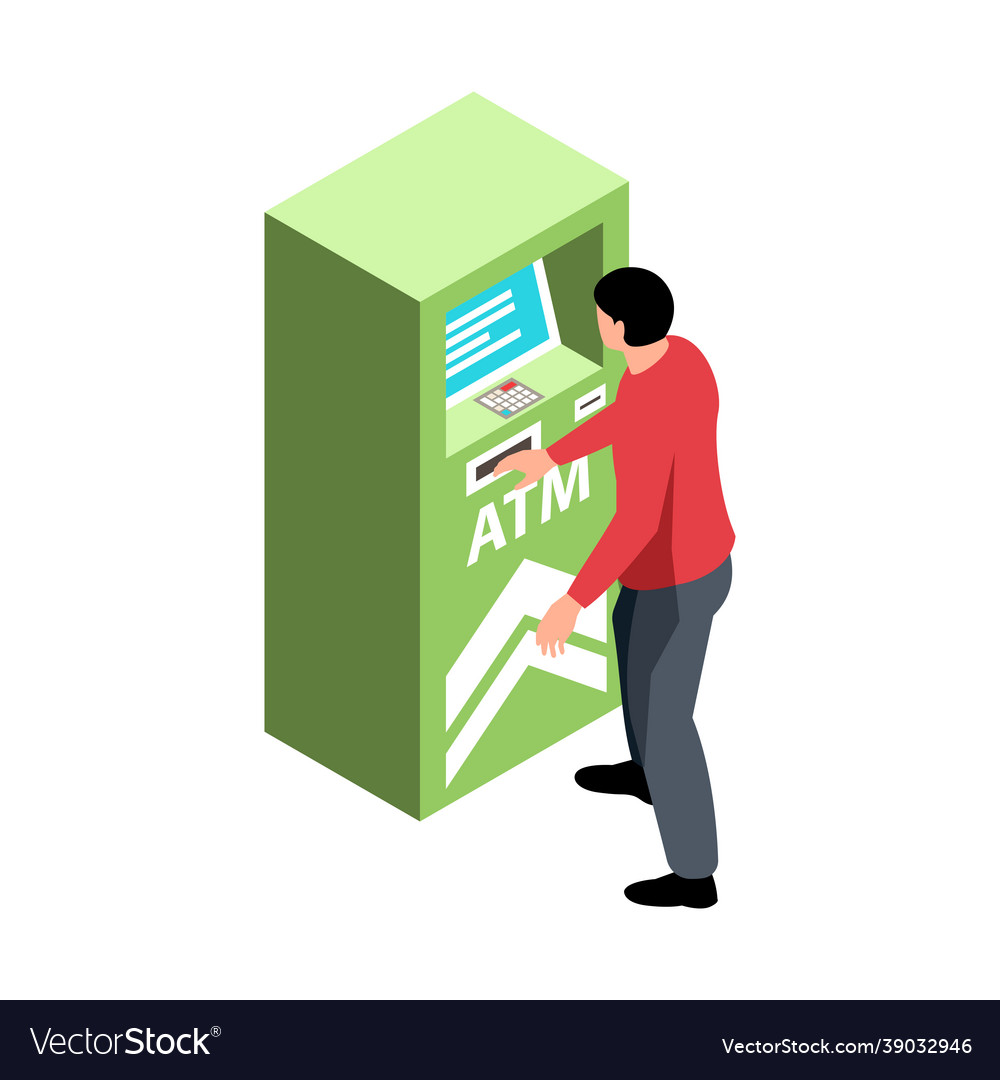 Working with atm composition Royalty Free Vector Image
