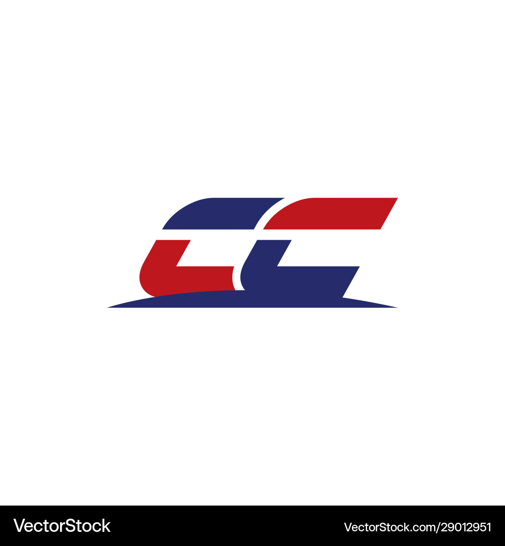 Abstract logo letter cc for business Royalty Free Vector