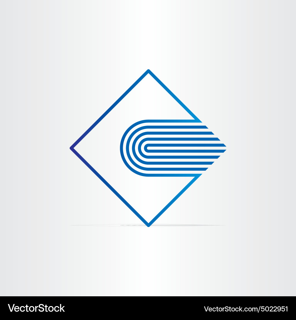 Blue book library school and university symbol Vector Image