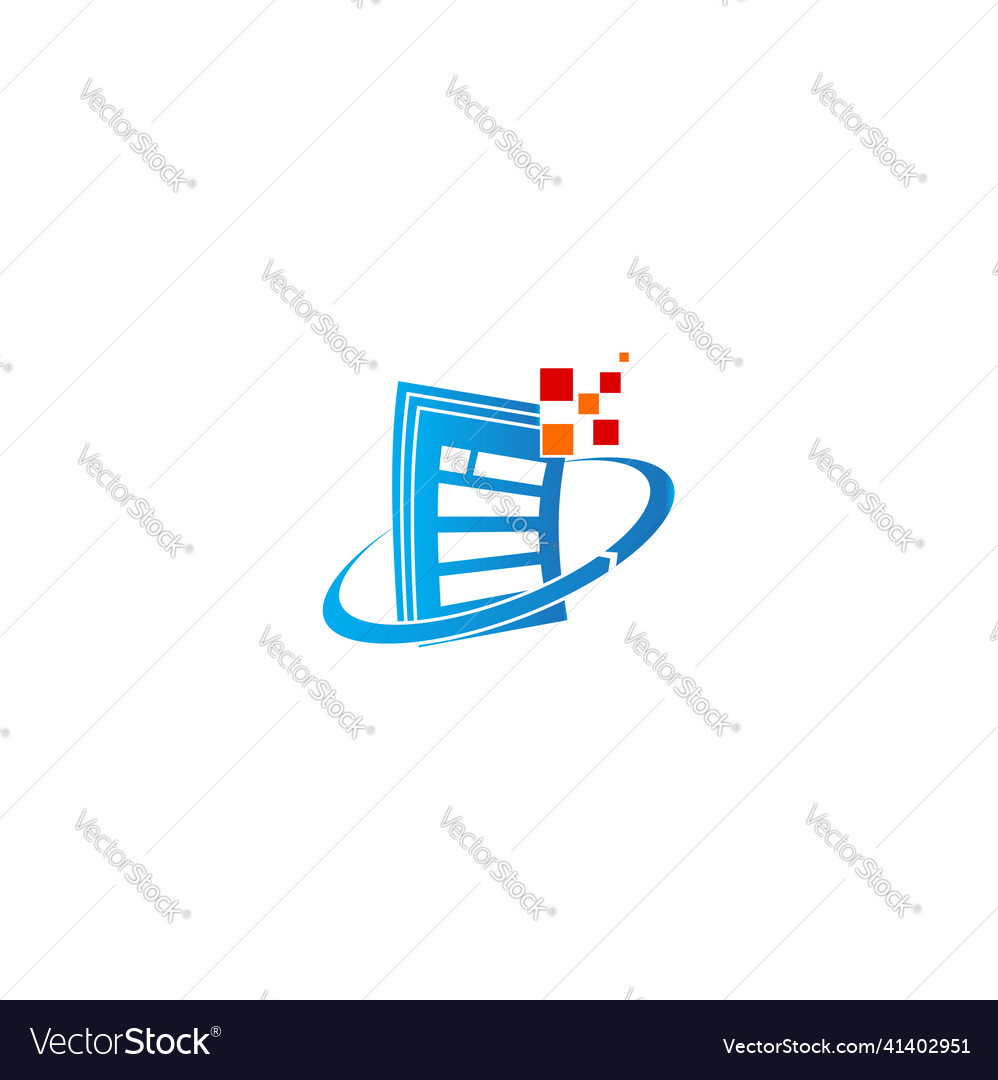 Document data technology logo Royalty Free Vector Image
