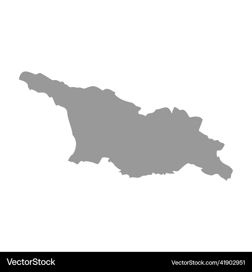 Georgia country map silhouette Royalty Free Vector Image
