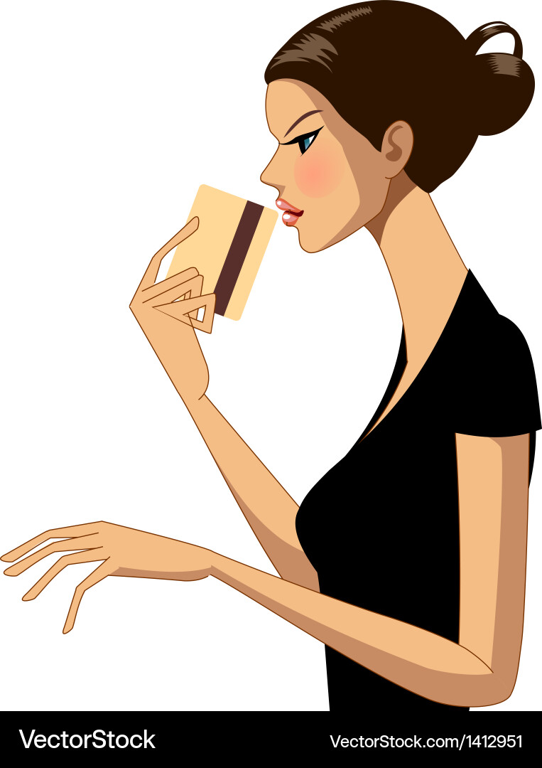 Side view of woman Royalty Free Vector Image - VectorStock