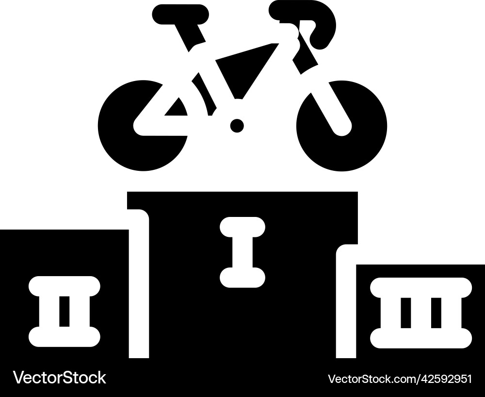 Sport riding glyph icon Royalty Free Vector Image