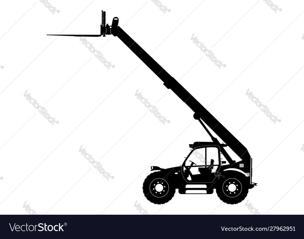 Telescopic handler Royalty Free Vector Image - VectorStock