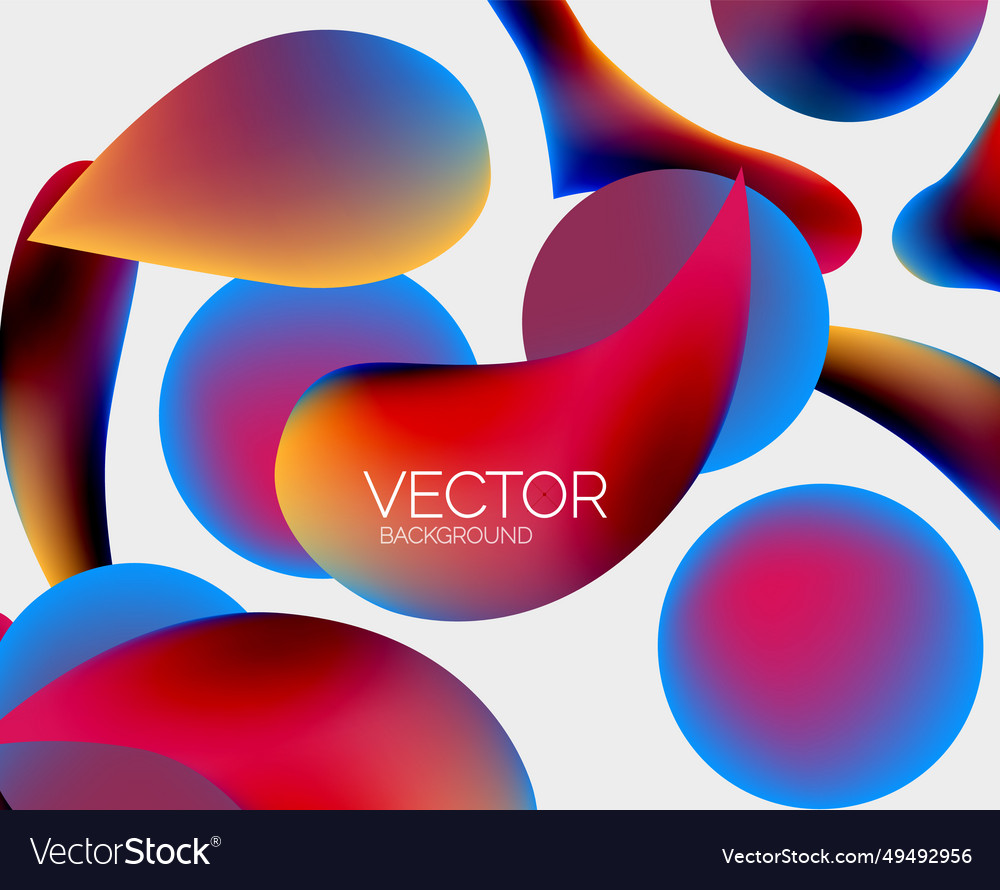 Abstract liquid bubble background Royalty Free Vector Image