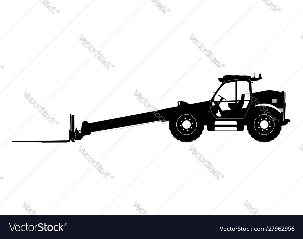 Telescopic handler Royalty Free Vector Image - VectorStock