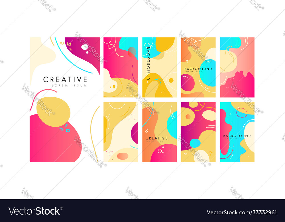 Abstract creative backgrounds and minimal Vector Image