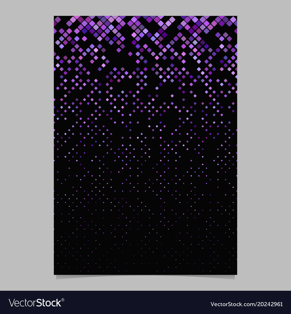 Abstract digital diagonal rounded square mosaic Vector Image