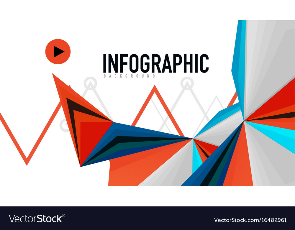 Modern triangle presentation template Royalty Free Vector