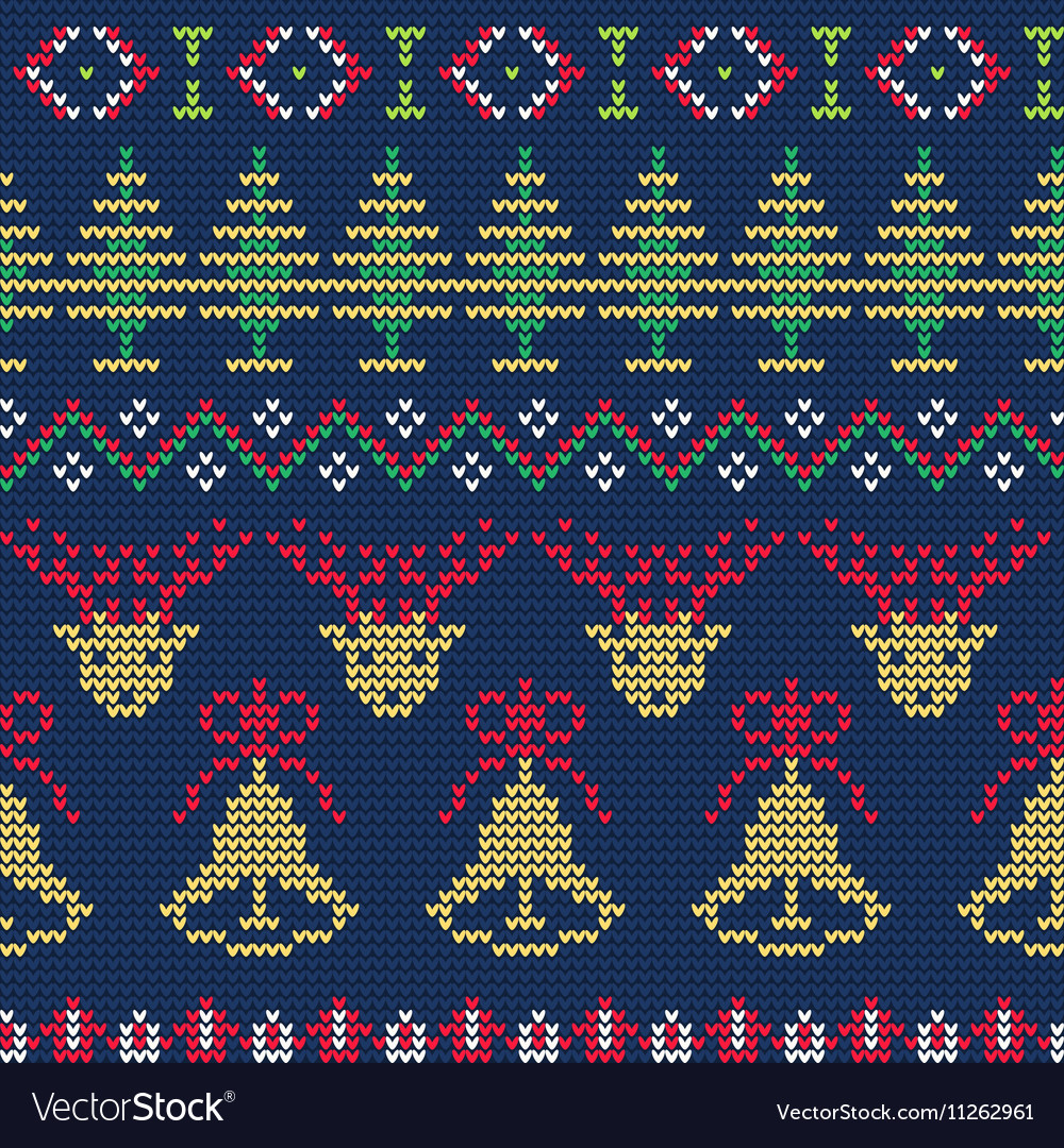 Ugly Sweater Pattern Royalty Free Vector Image