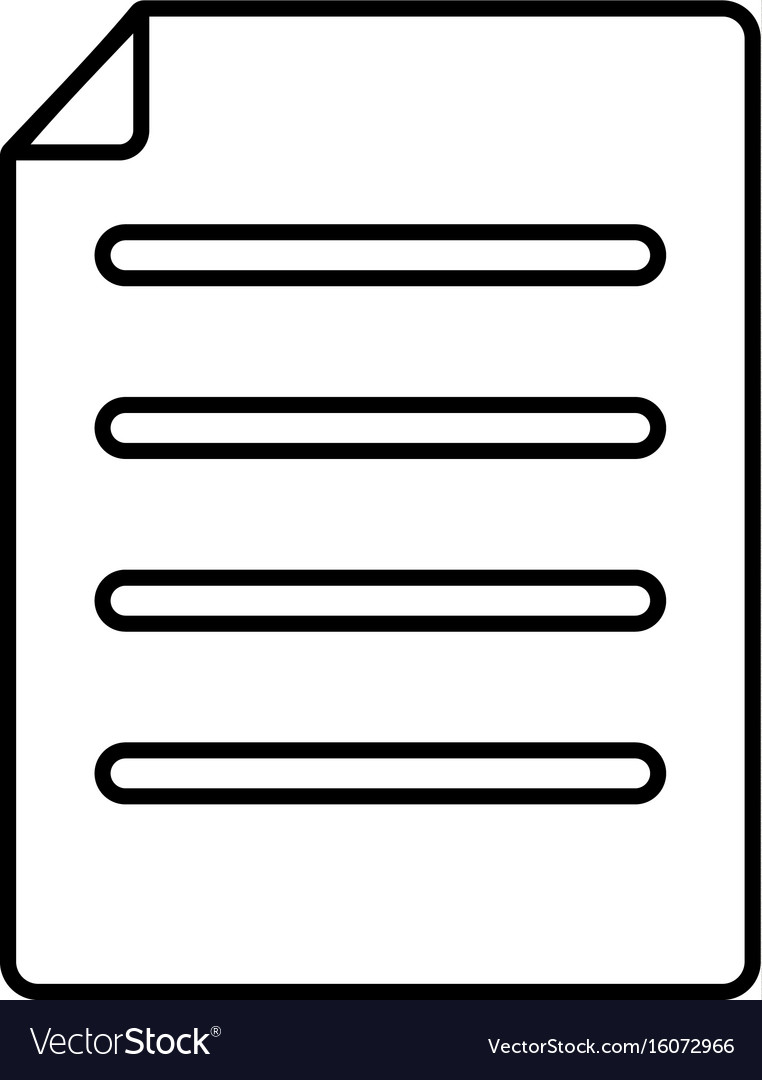 Document page icon Royalty Free Vector Image - VectorStock